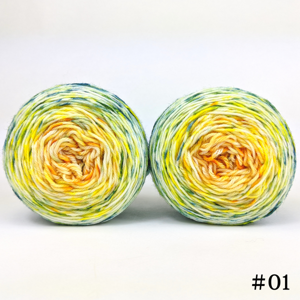 Knitcircus Yarns: Here Comes the Sun Impressionist, ready to ship yarn