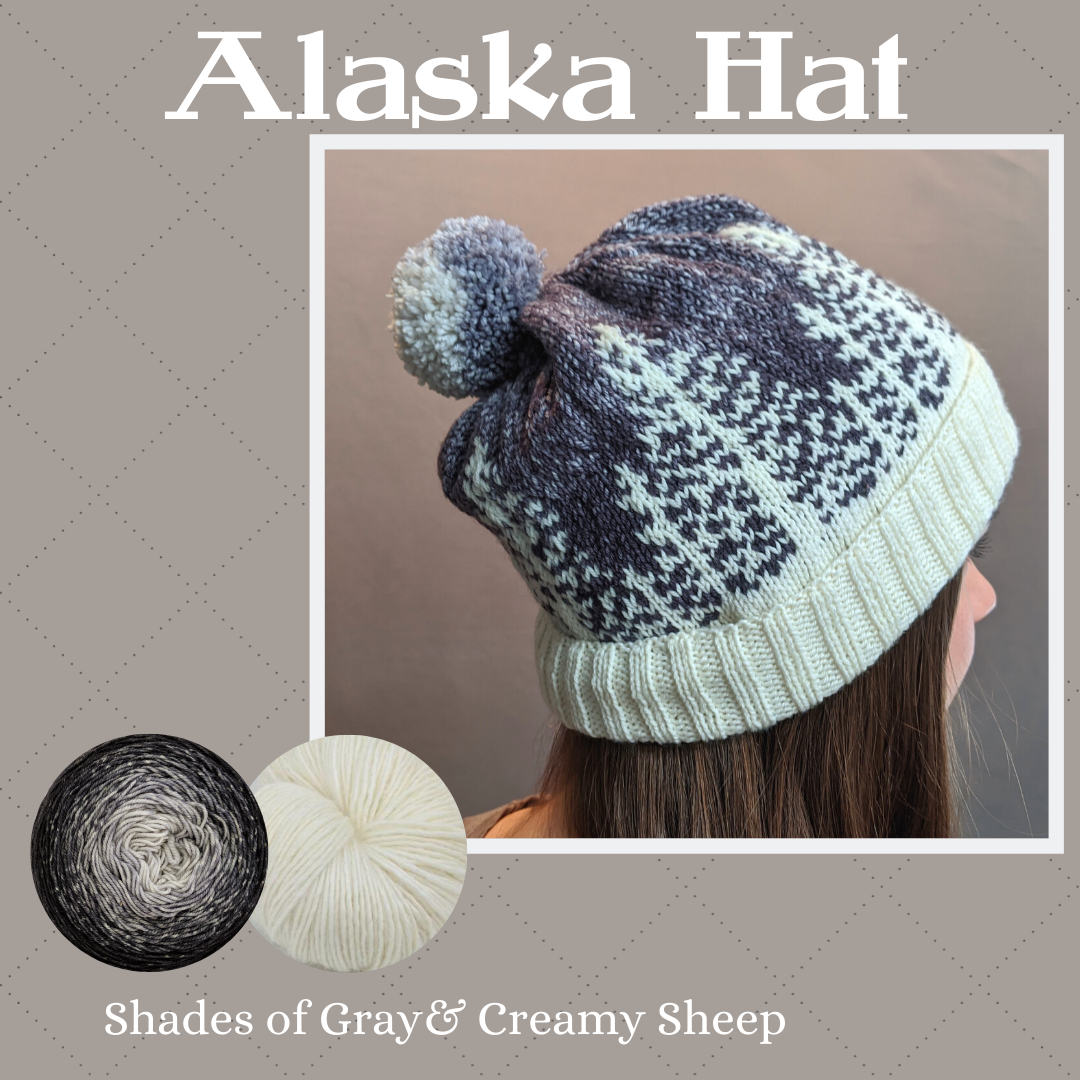 Alaska Hat Yarn Pack, pattern not included, dyed to order | Knitcircus ...