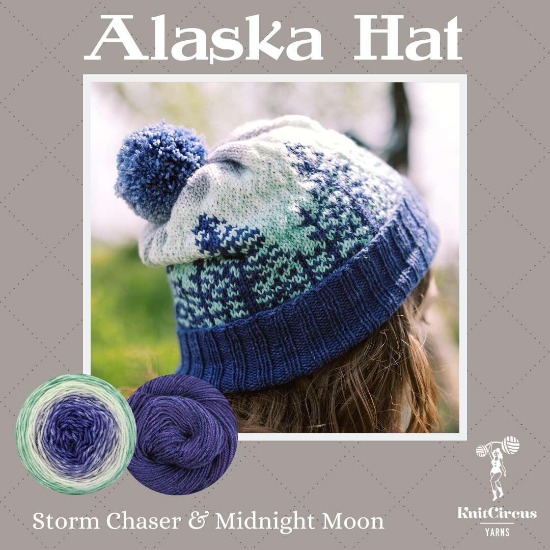 Alaska Hat Yarn Pack, pattern not included, dyed to order | Knitcircus ...